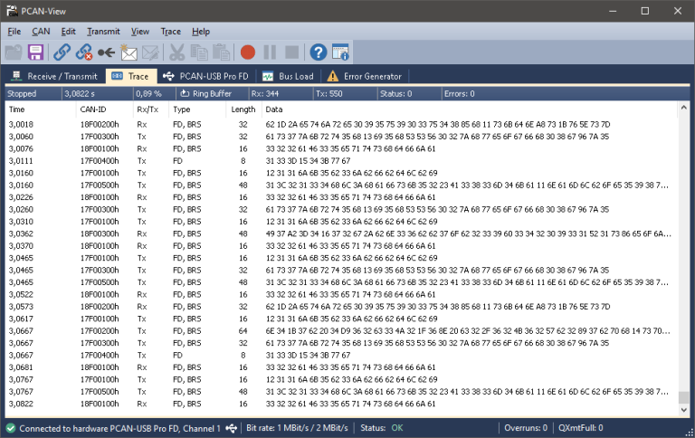 PCAN-View - Bus Analysis Software - Hongke Electronics Co.